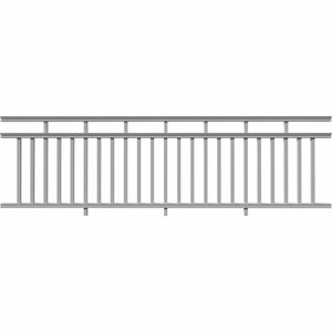 INTEX Providence Three Line Level Rail Kit PVC Porch and Stair Railing ...