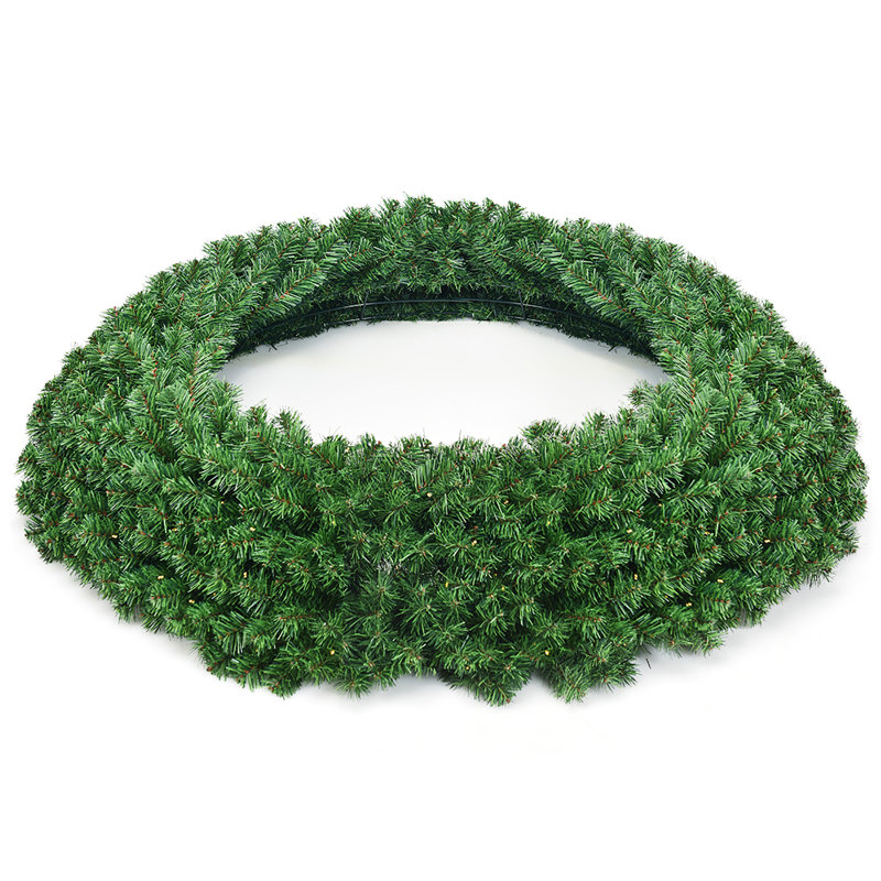 The Holiday Aisle® 48'' Pre-lit Artificial Christmas Wreath Holiday ...