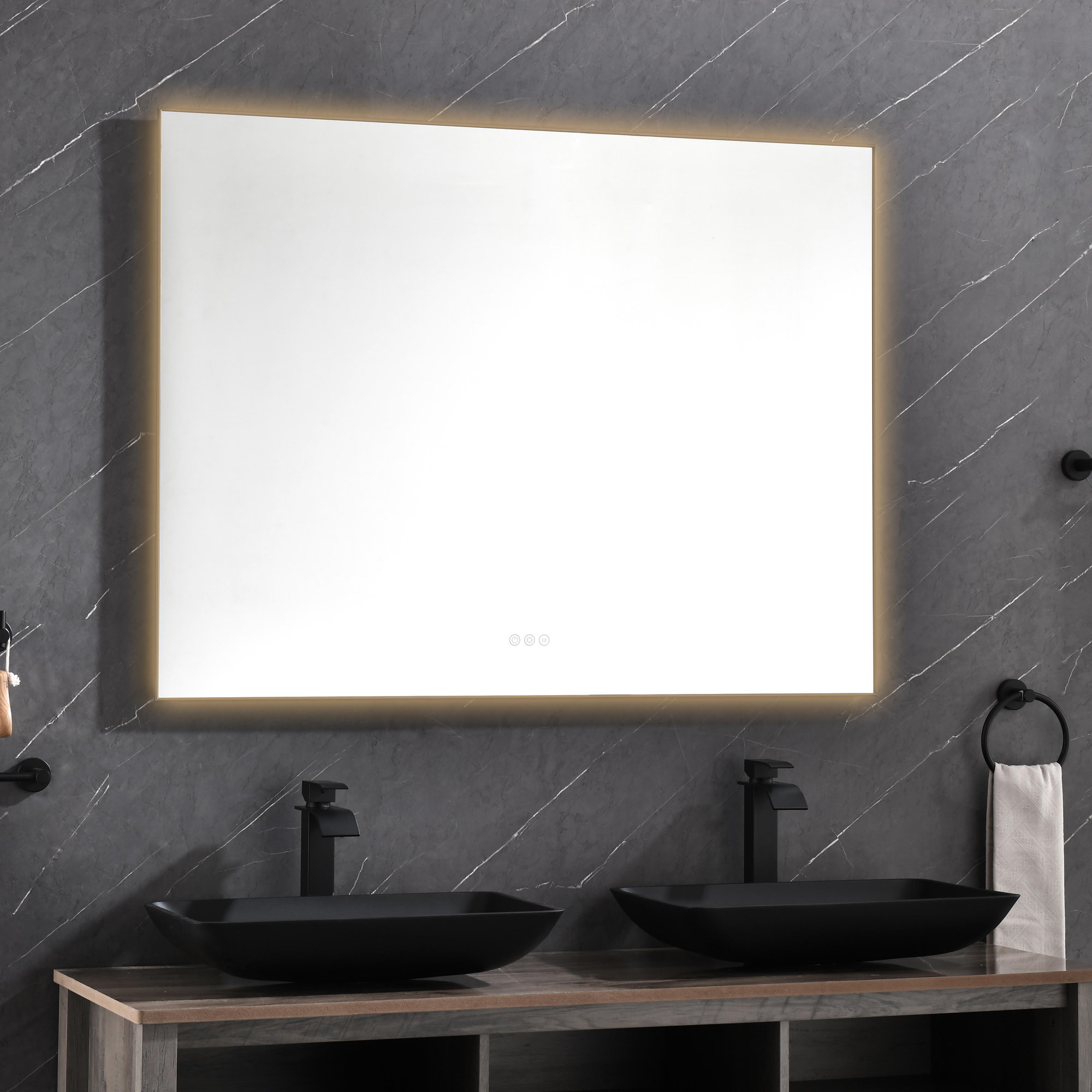 CRS APPLIANCES, LED Mirror Bathroom Vanity Mirror with Back Light, Wall ...