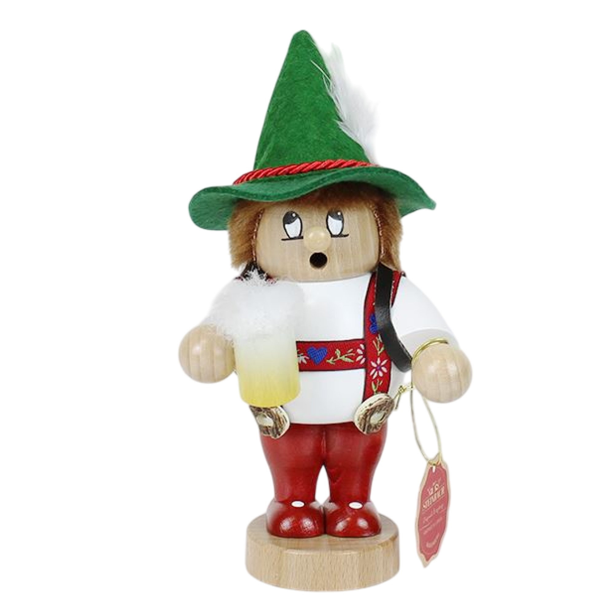 The Holiday Aisle® Wooden Mini Smoker Nutcracker, Bavarian Hiker, 10in ...