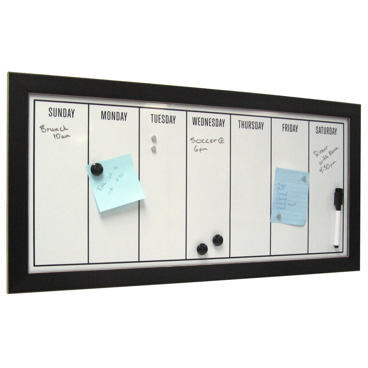 Latitude Run® Weekly Calendar Magnetic Dry Erase Board & Reviews | Wayfair