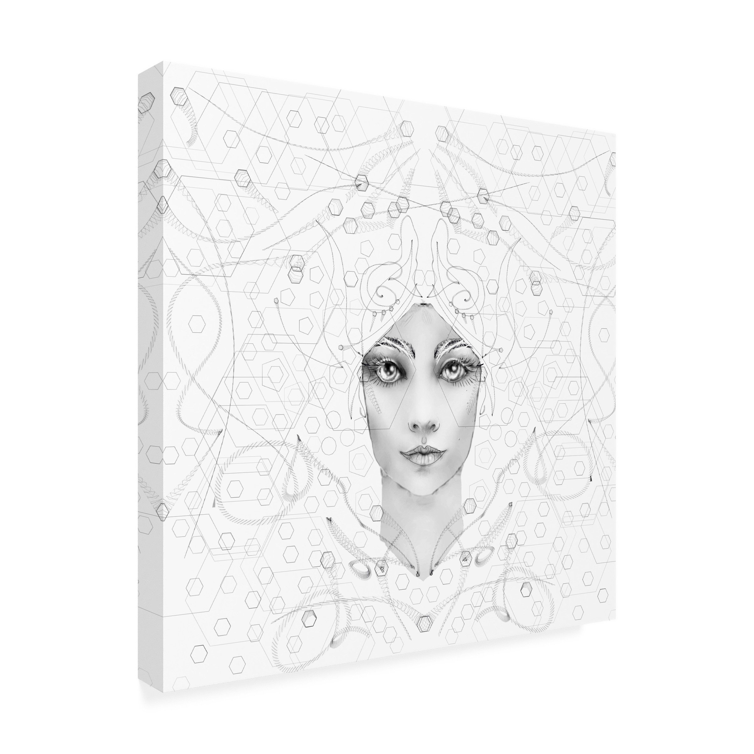 Trinx Girl 1 Coloring Girl 1 Colouring by RUNA - Wrapped Canvas Graphic ...