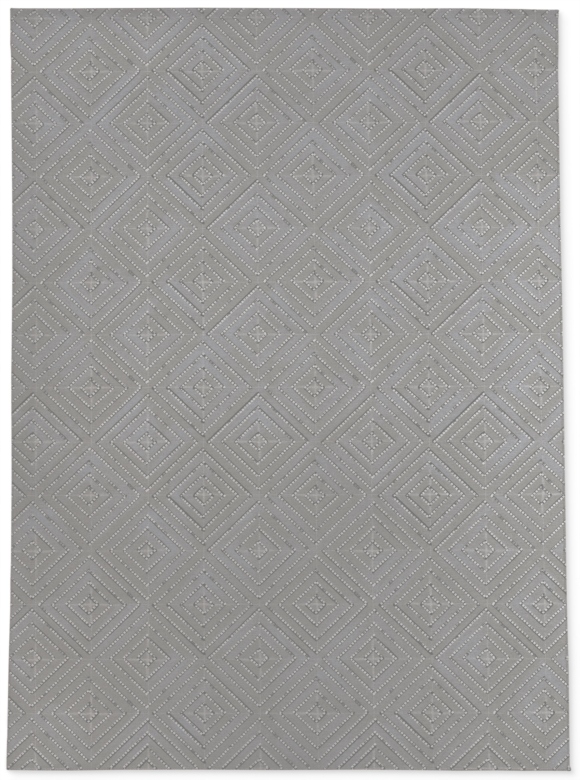 George Oliver Geometric Gray Area Rug | Wayfair