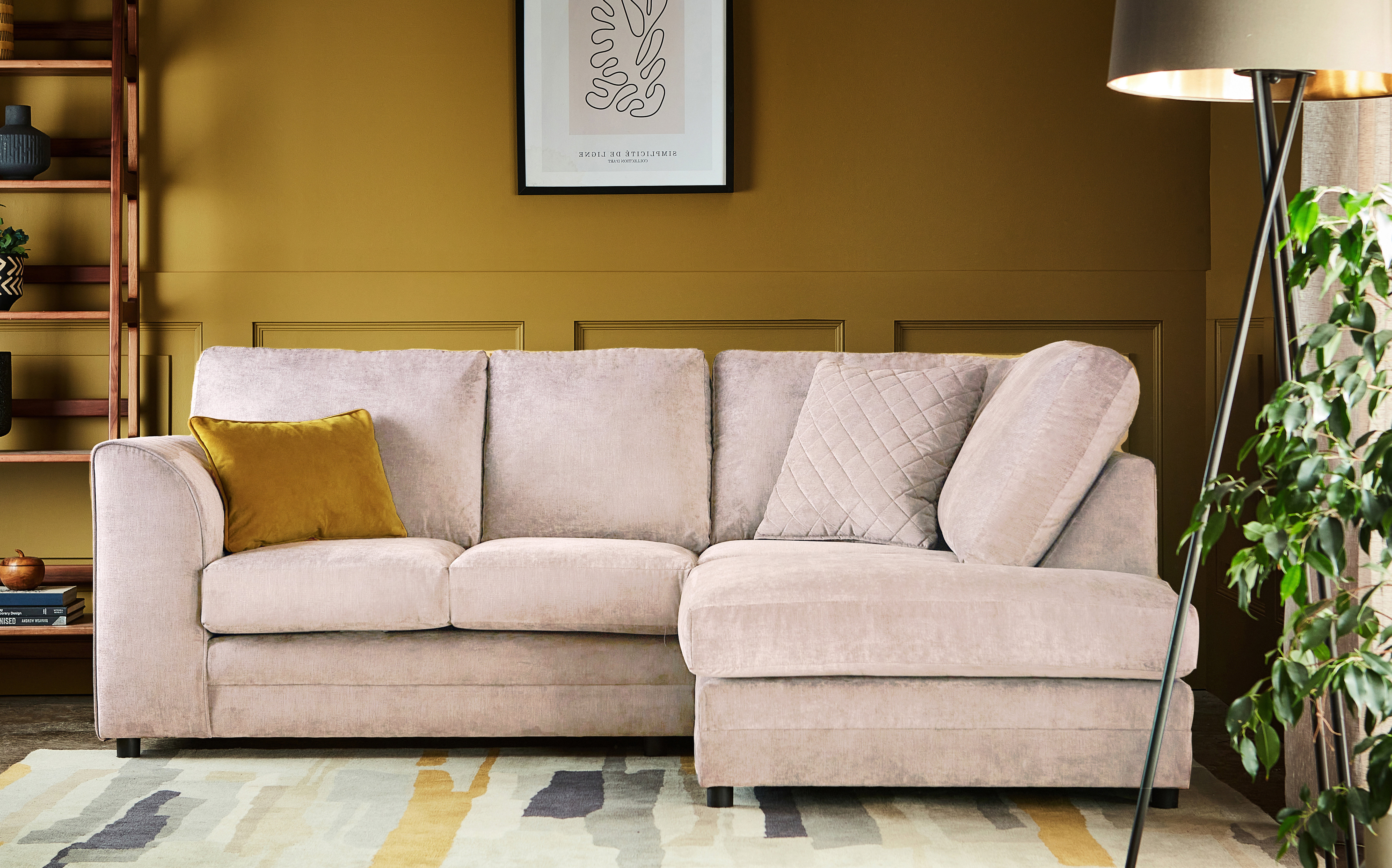 Mercury Row Chaudri 3 Seater Corner Sofa Chaise & Reviews | Wayfair.co.uk