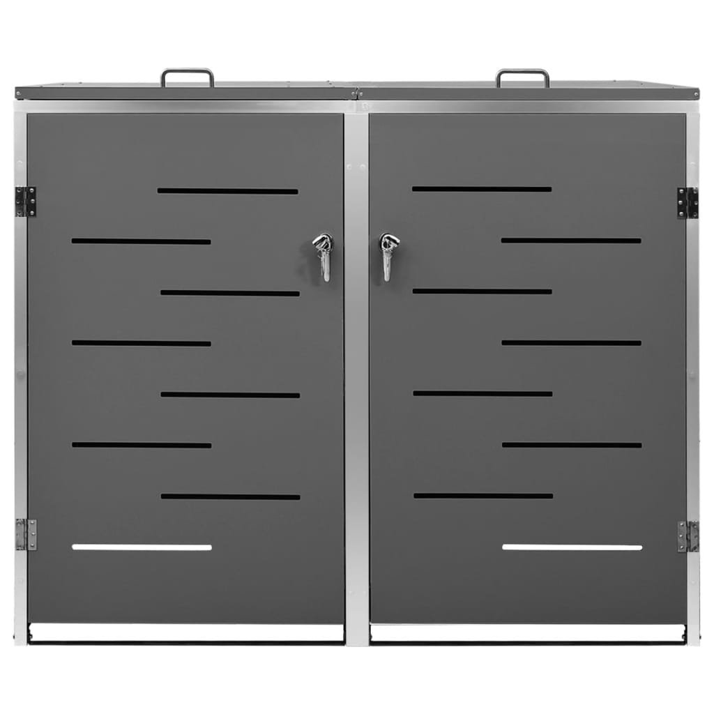 vidaXL VidaXL Garbage Can Storage Wheelie Bin Trash Can Enclosure ...