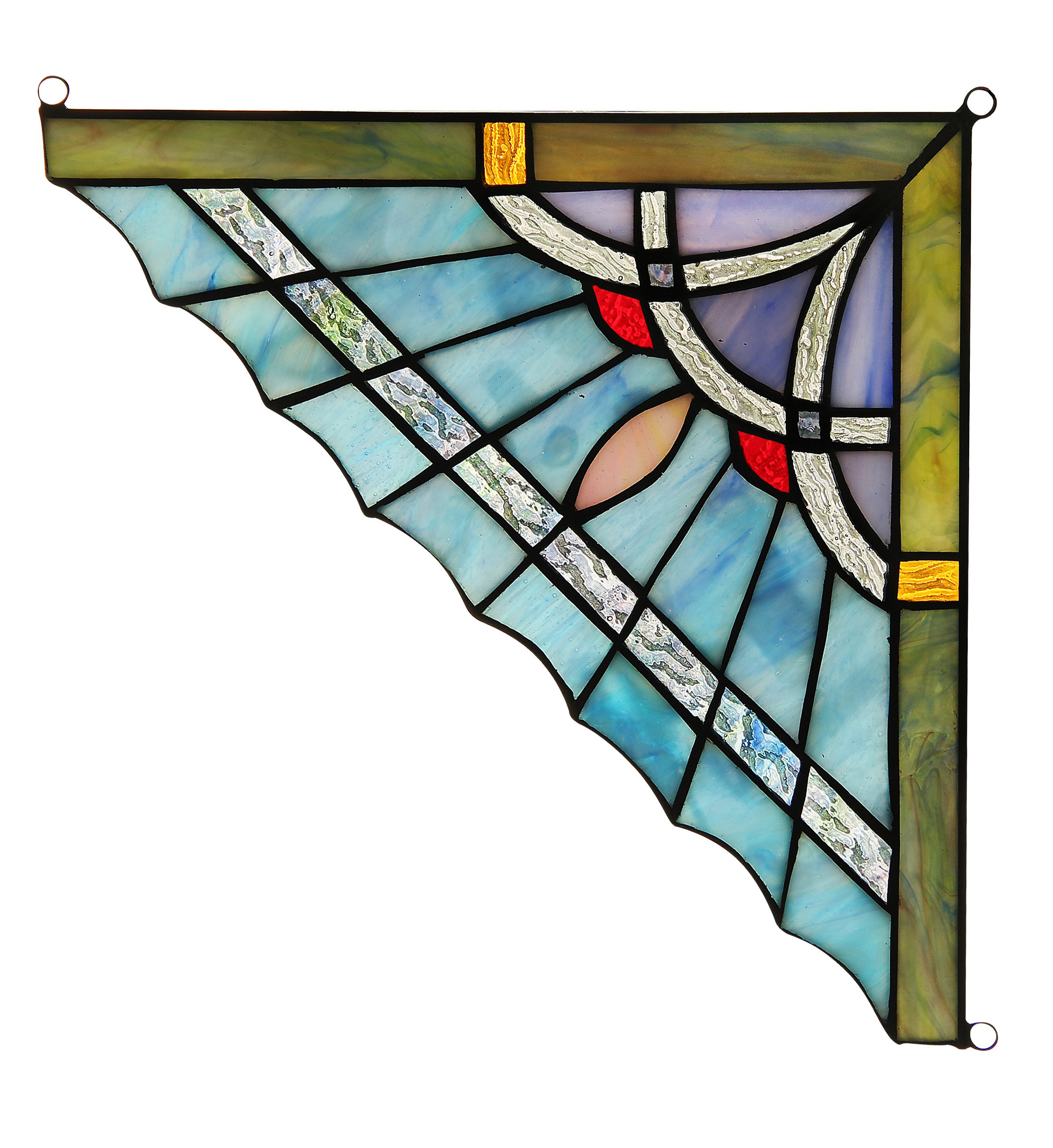 Astoria Grand Tiffany-Glass Window Panel & Reviews | Wayfair