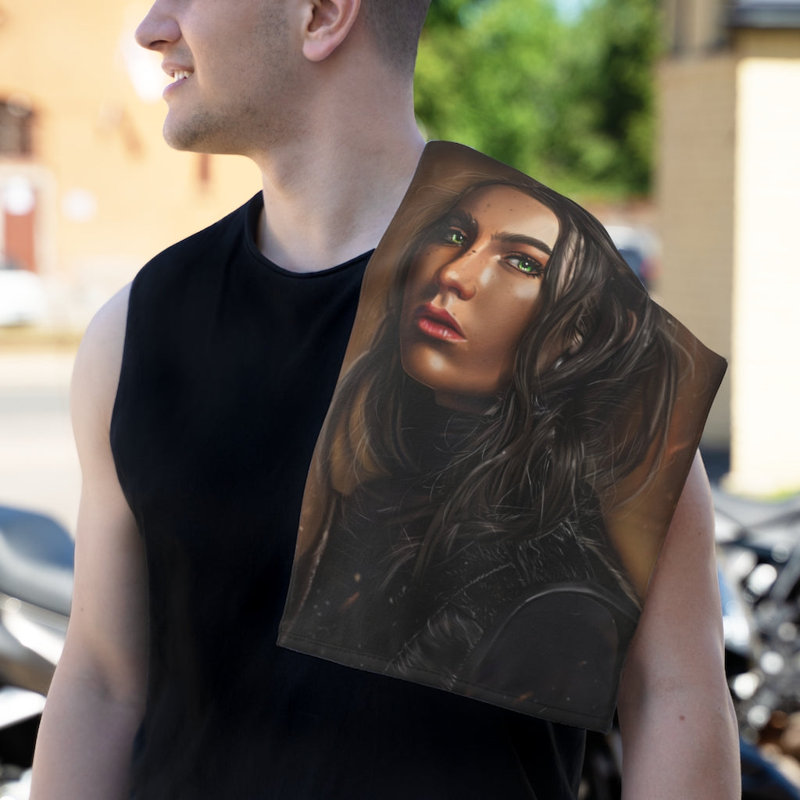 Wrought Studio™ Corey-James Girl Hand Towel | Wayfair