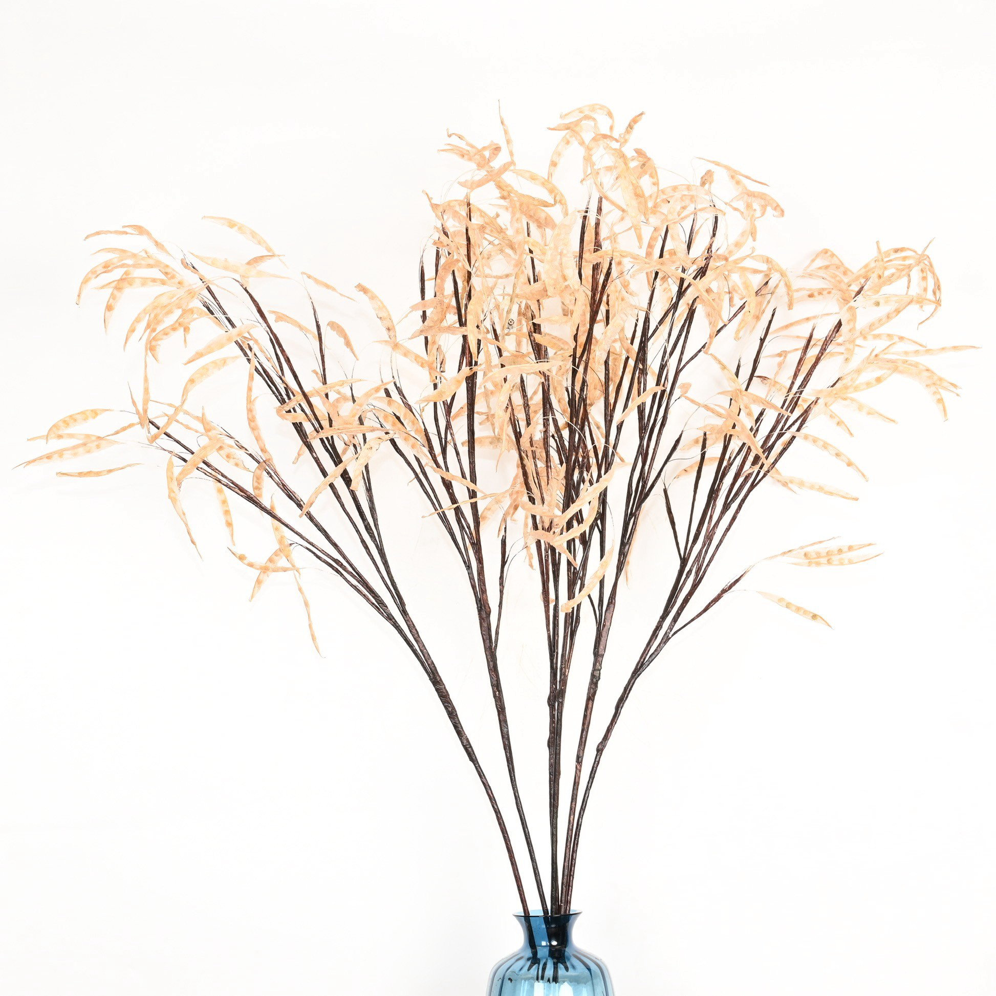 Primrue 36" Artificial Farmhouse Bean Pod Branches Floral Arrangement ...
