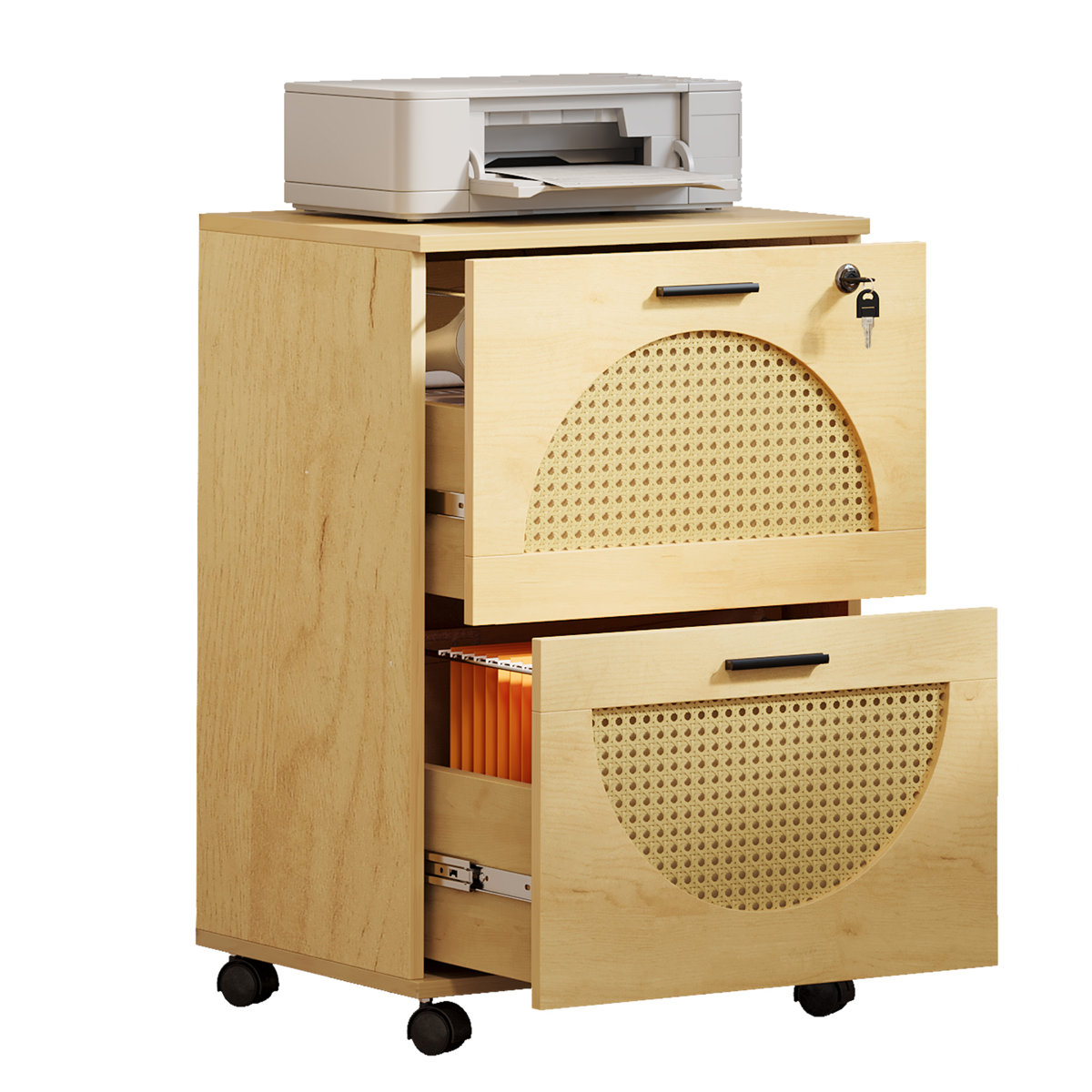 Bay Isle Home™ 19'' Wide 2 -Drawer Mobile File Cabinet, Filing Cabinet ...