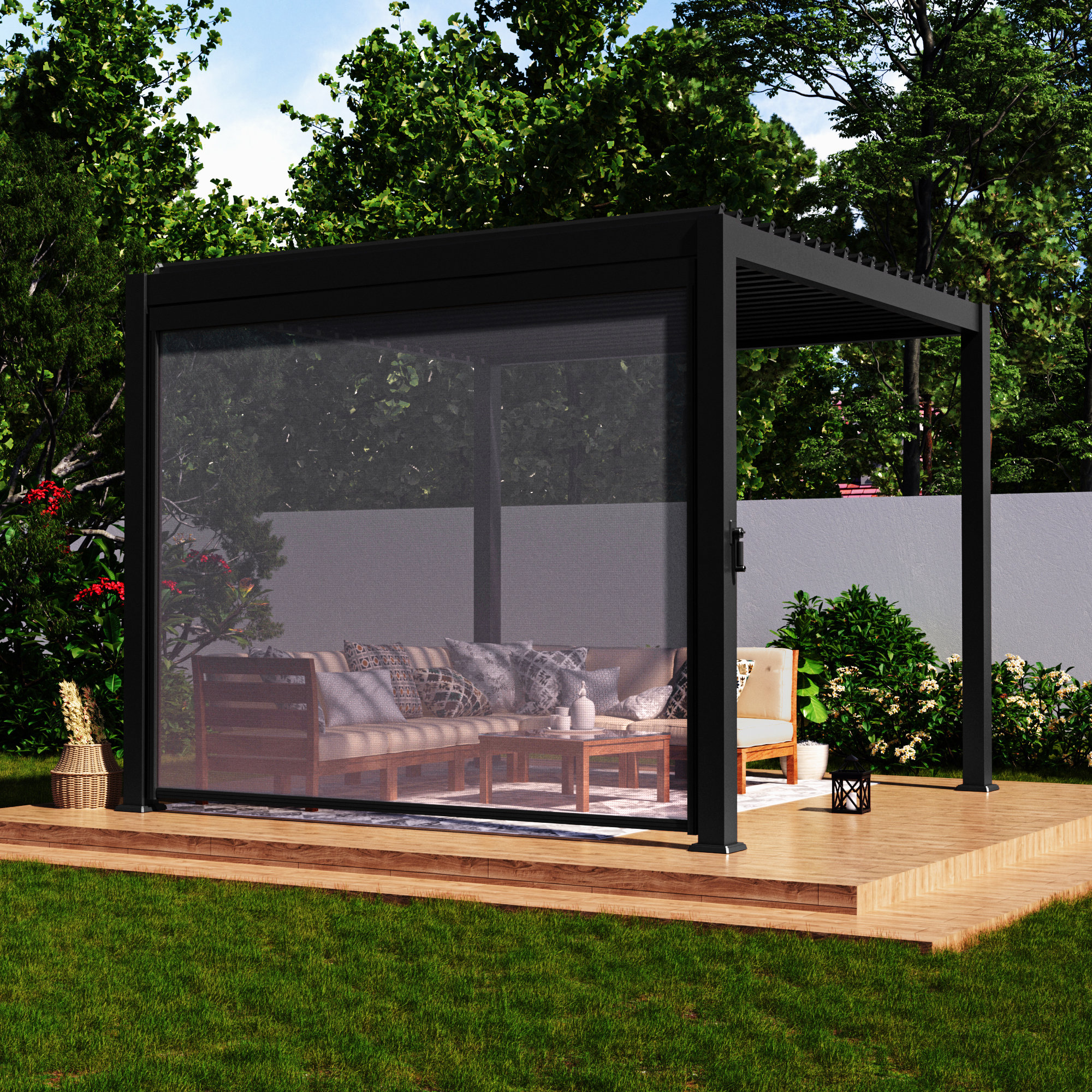 Causeway Bay Pull Down Privacy Screen for Pergola Only fits Causeway ...