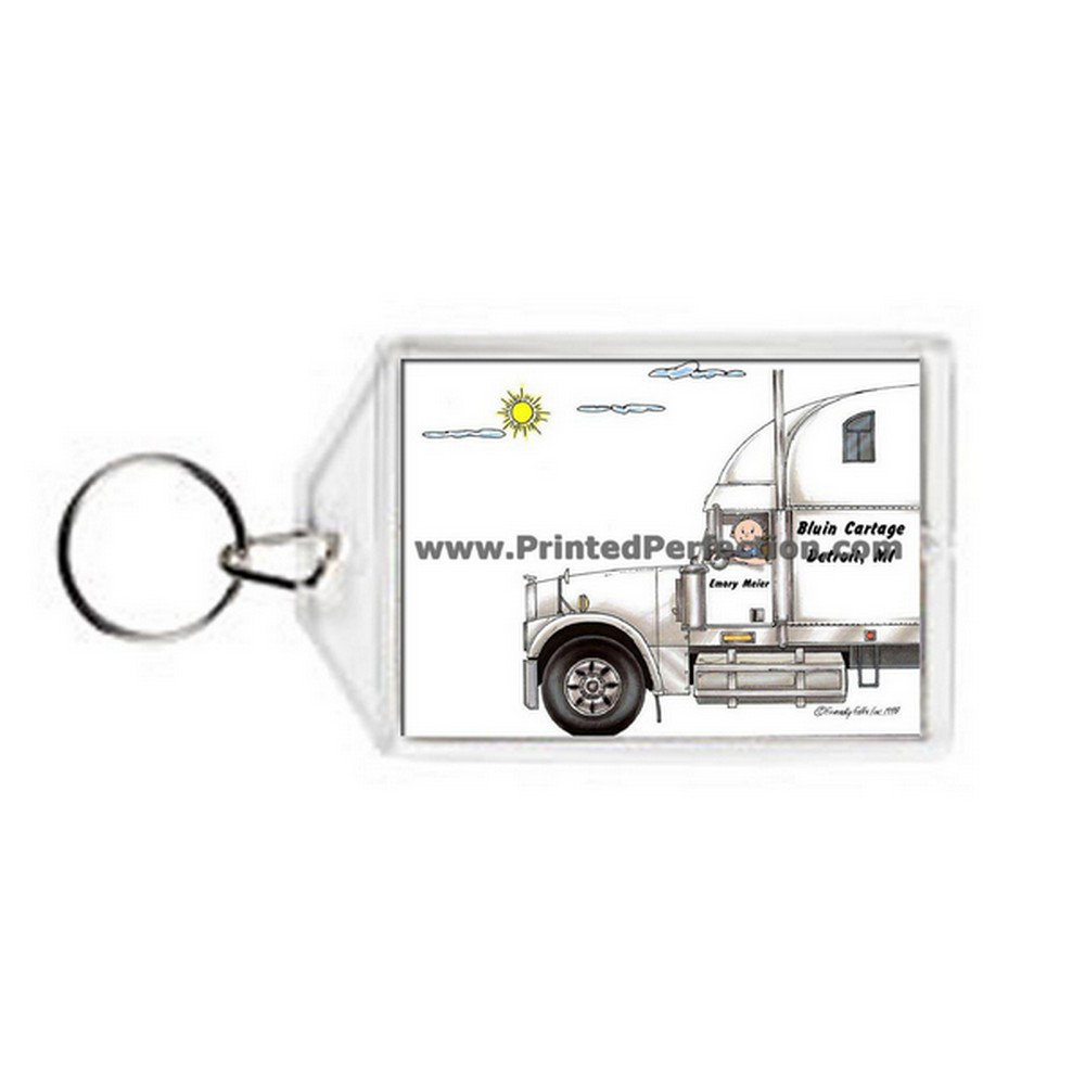 Printed Perfection Personalized Truck Driver, 18 Wheeler - Male Acrylic ...
