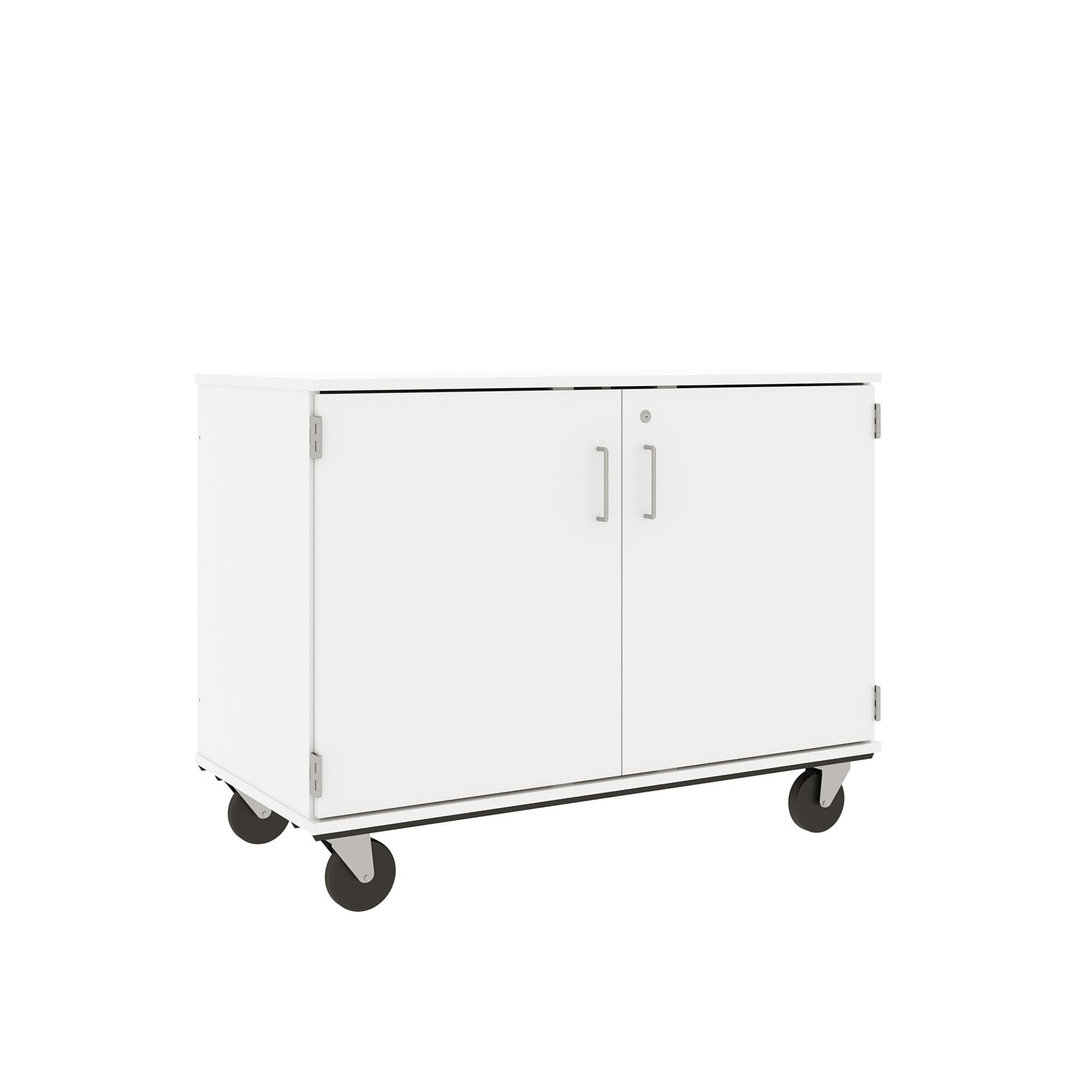 Stevens ID Systems 4 Compartments Mobile Classroom Storage Cabinet with ...