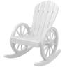 Beachcrest Home™ Outsunny Wooden Rocking Chair, Adirondack Rocker Chair ...