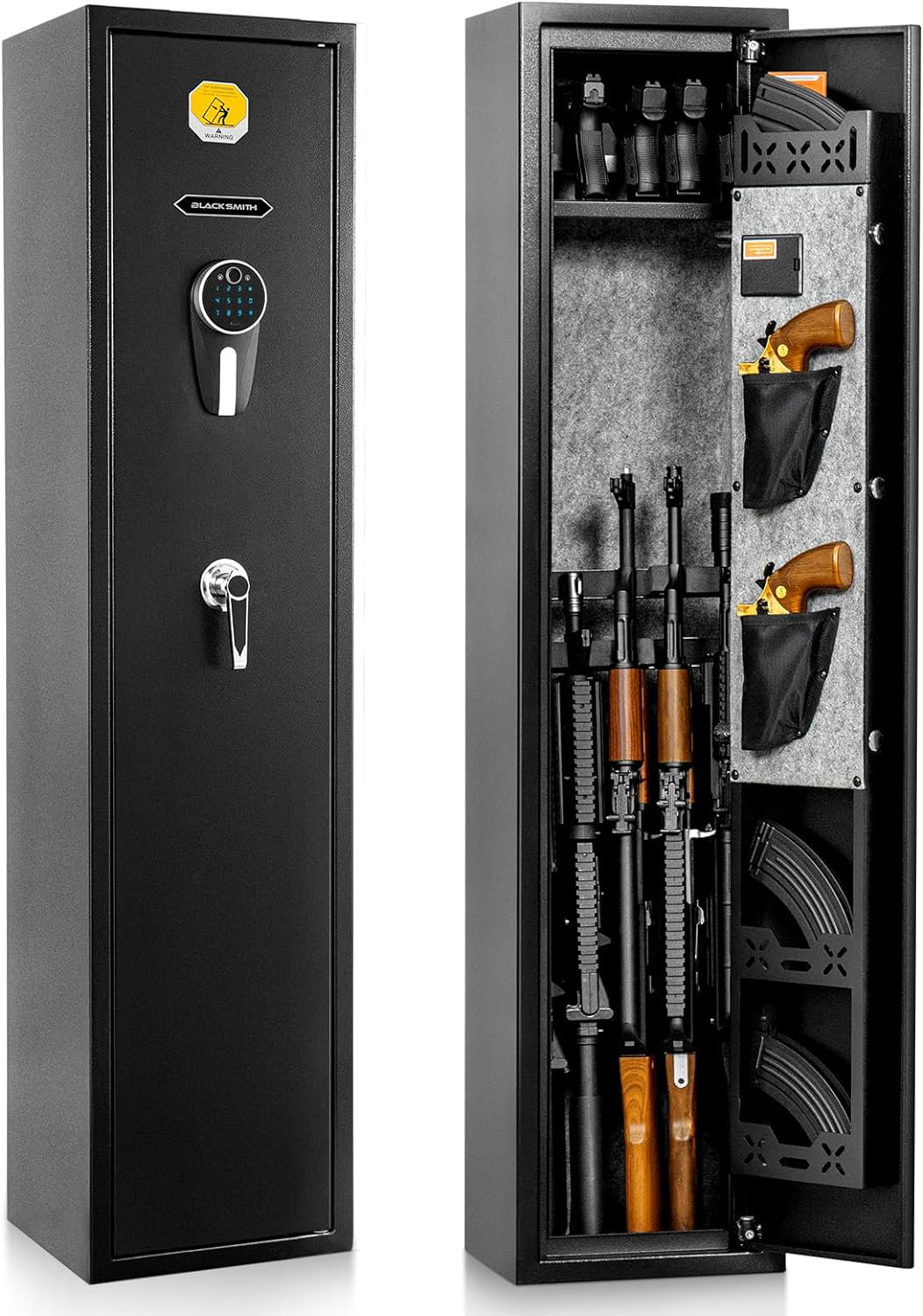Blacksmith alloy steel Gun Safe gun canbinet digital locking,5 rifles,2 ...