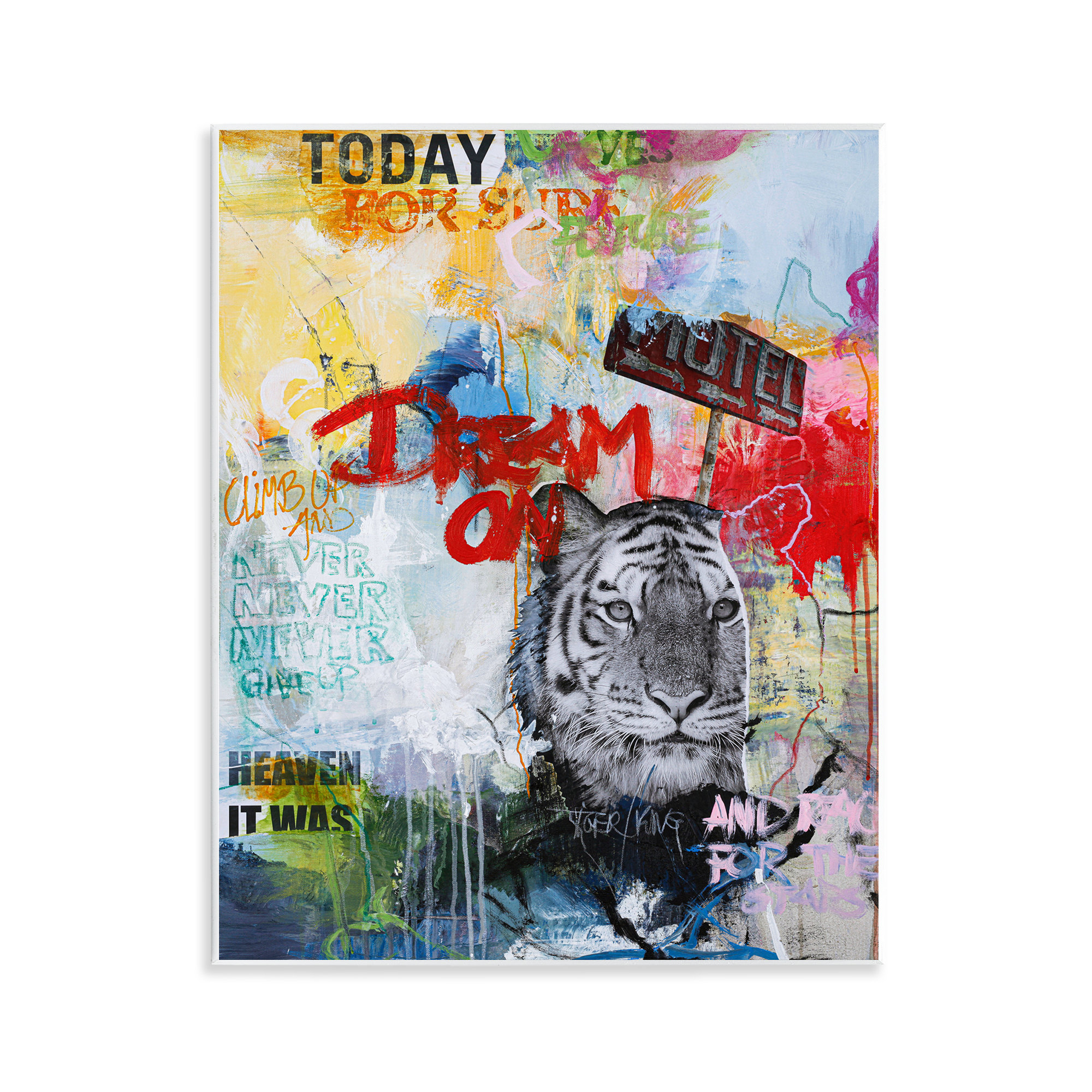 Winston Porter Inspiring Graffiti & Tiger Wall Plaque Art by Design ...