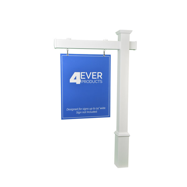 4EverProducts Lannister Real Estate Sign Holder Post - Wayfair Canada