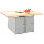 Shain Wood Top Workbench | Wayfair