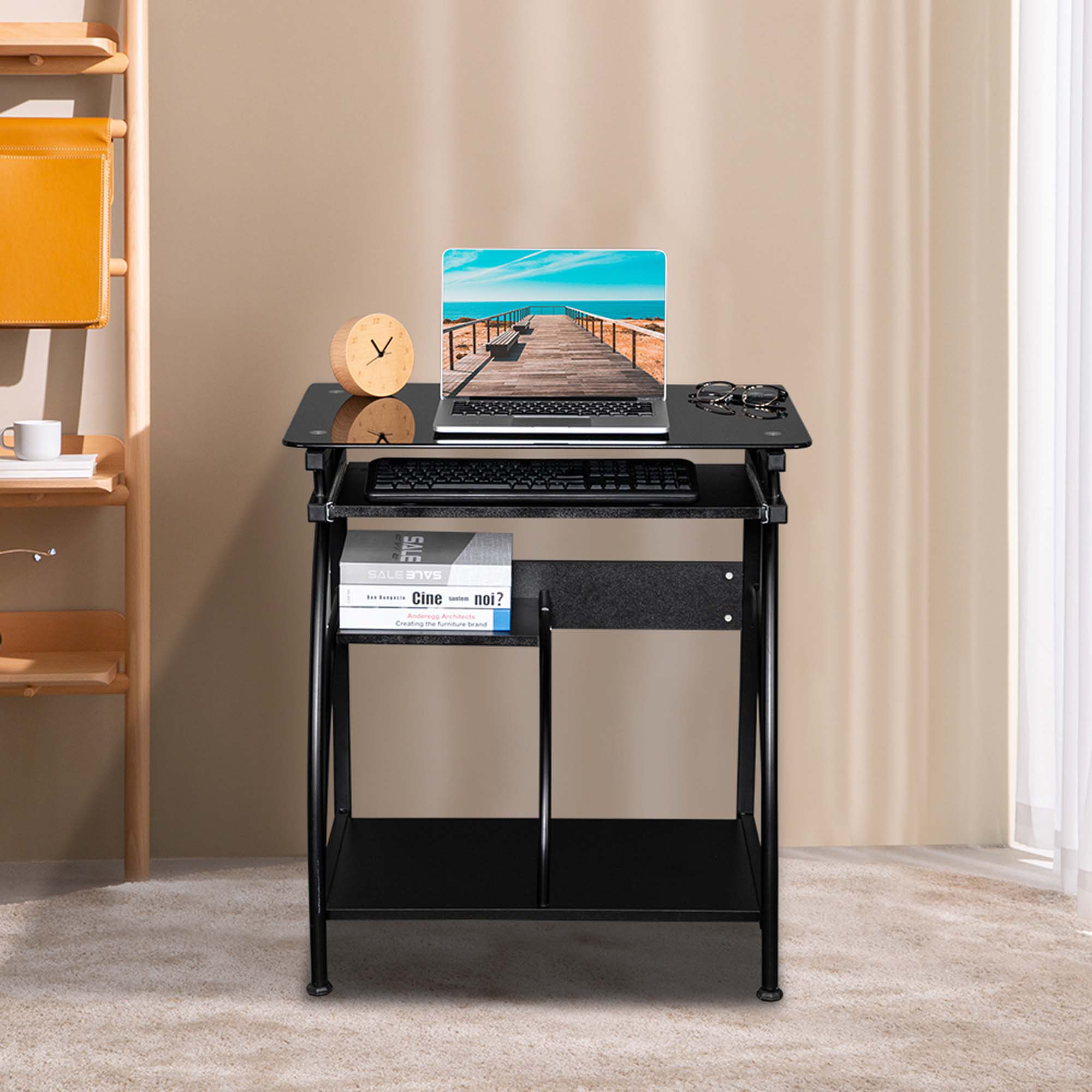 Winston Porter Exquisite Integrated Stalinite Computer Desk | Wayfair