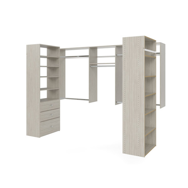 Dotted Line™ Grid 96" W Closet System Walk-In Sets & Reviews | Wayfair