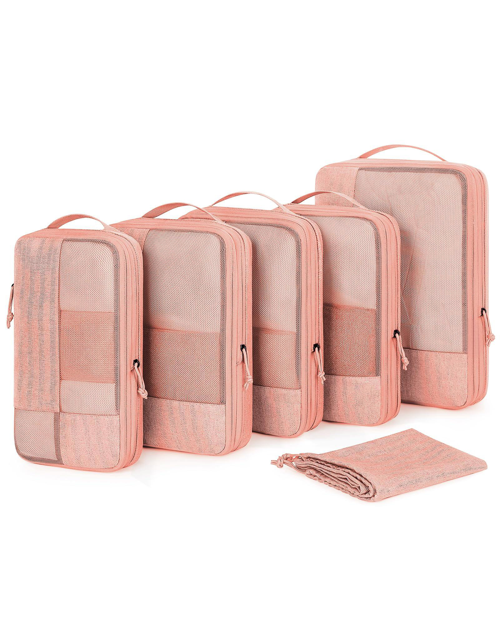 Rebrilliant Compression Packing Cubes For Travel, 6 Set Travel Packing ...