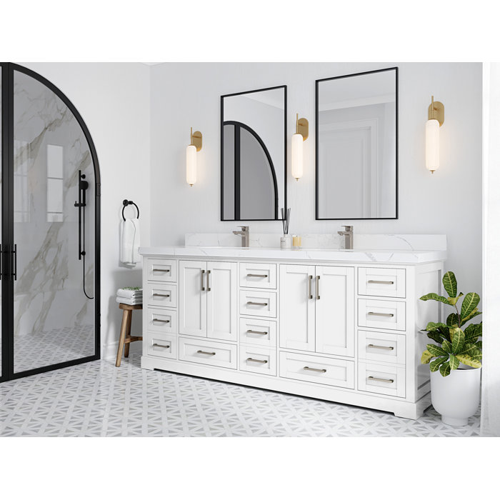 Wildon Home® Eser 84'' Double Bathroom Vanity with Top | Wayfair