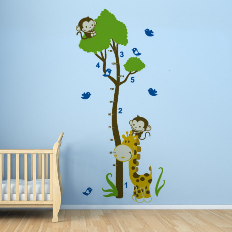 Blue Elephant Growth Chart Decal | Wayfair.co.uk