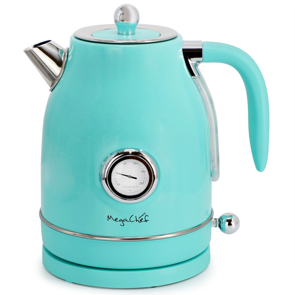 MegaChef 1.7 Liter Electric Tea Kettle and 2 Slice Toaster Combo in ...