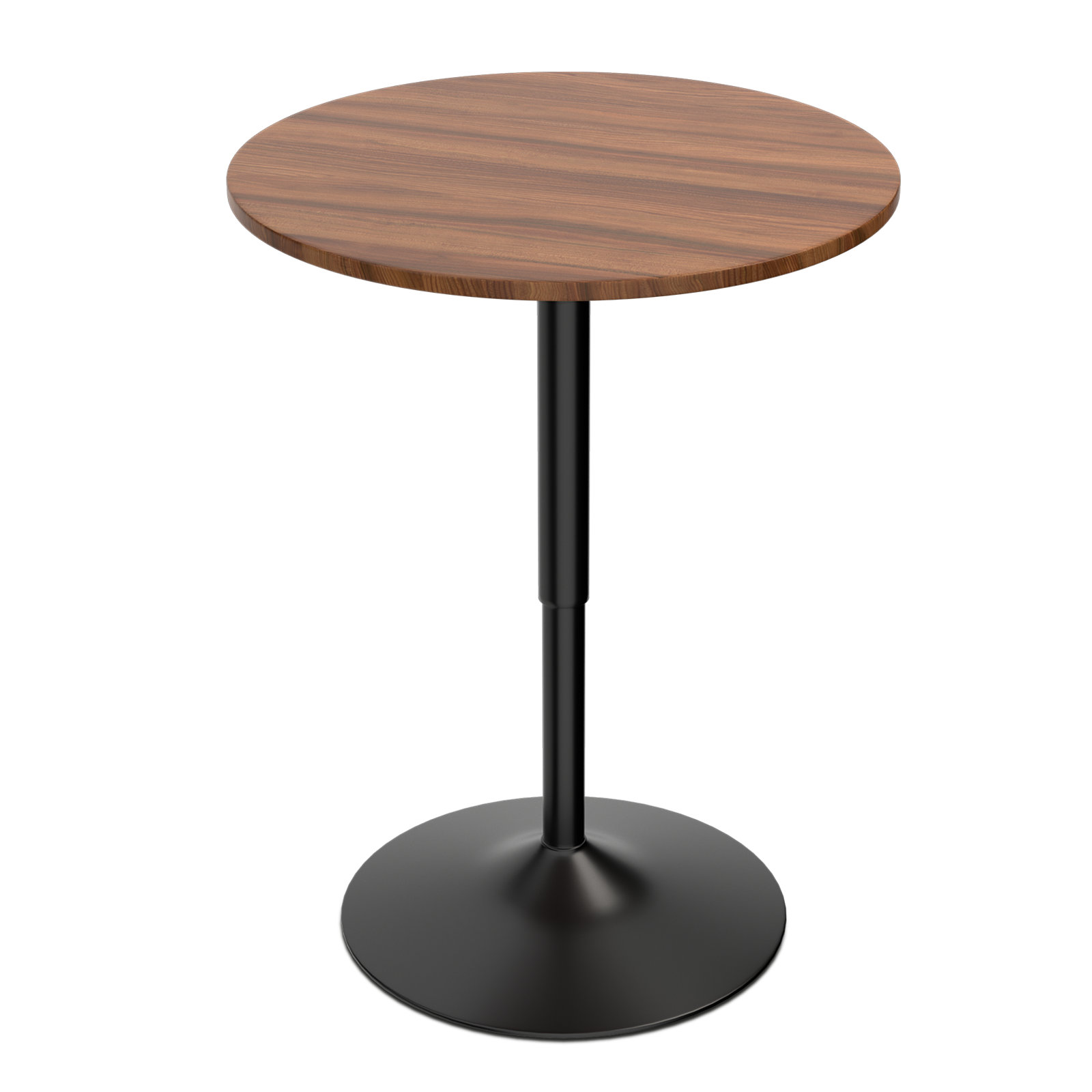 Wrought Studio Table bistro ronde à hauteur réglable avec base en métal ...