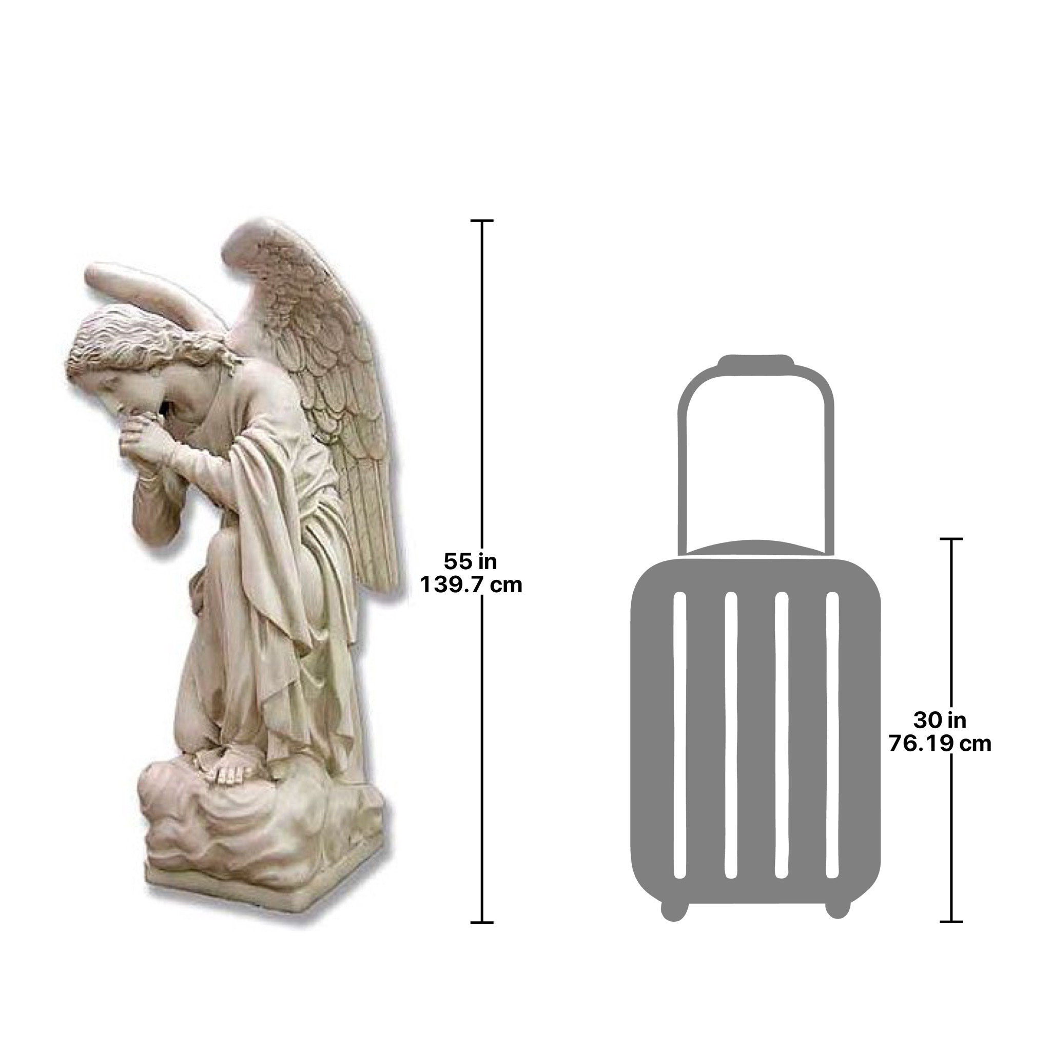 Design Toscano Intercession Angel Praying Hands Statue | Wayfair