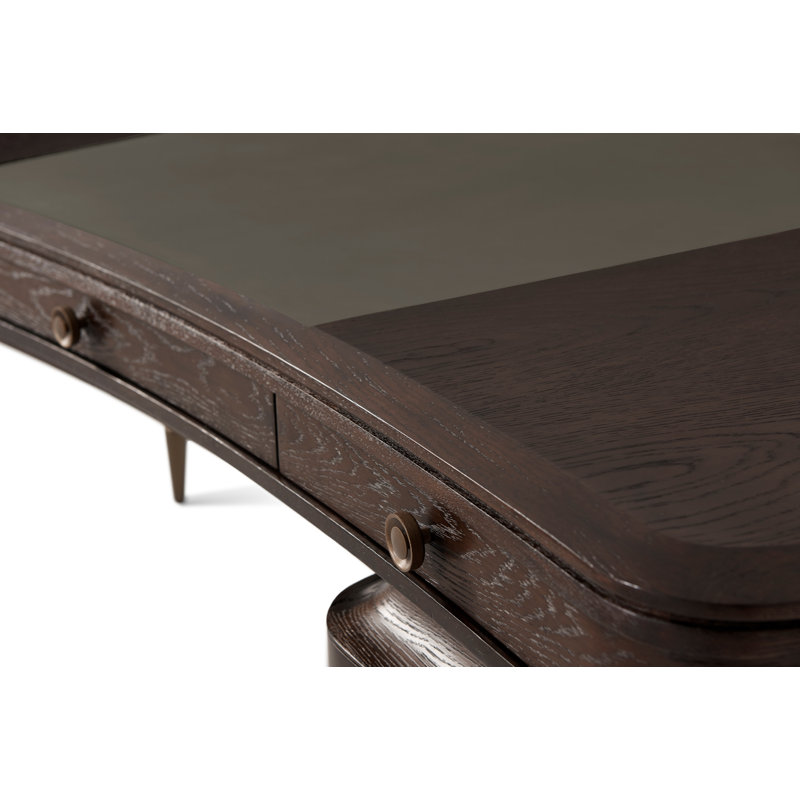 Theodore Alexander Legacy 78.75" Curved Writing Desk | Wayfair