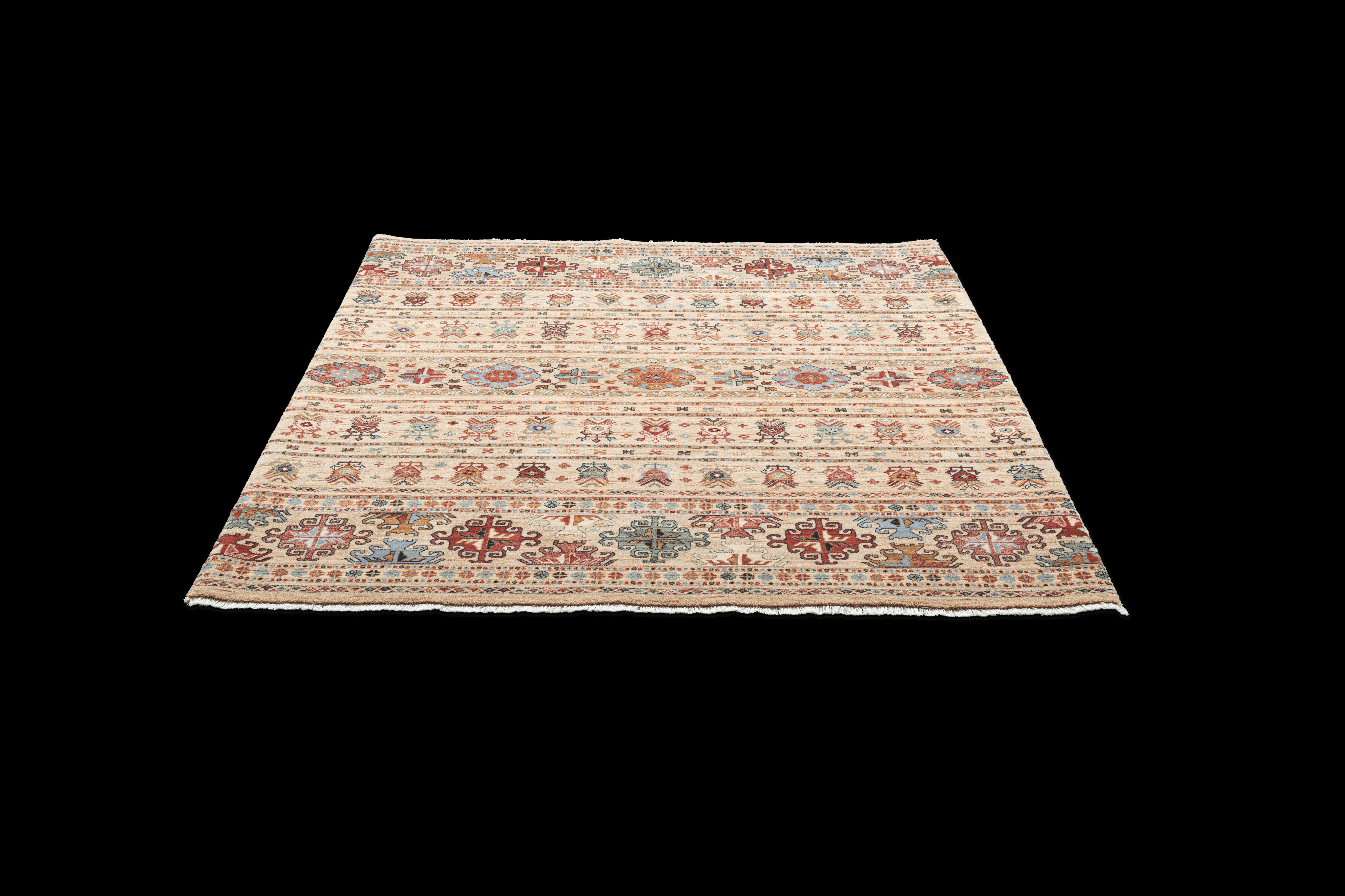 Theko Classic Wool Beige Rug | Wayfair.co.uk