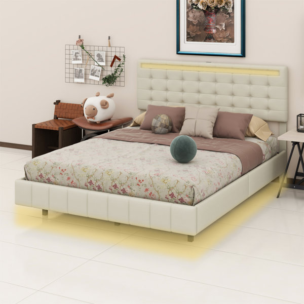 Wrought Studio Kyreece Upholstered Panel Bed | Wayfair