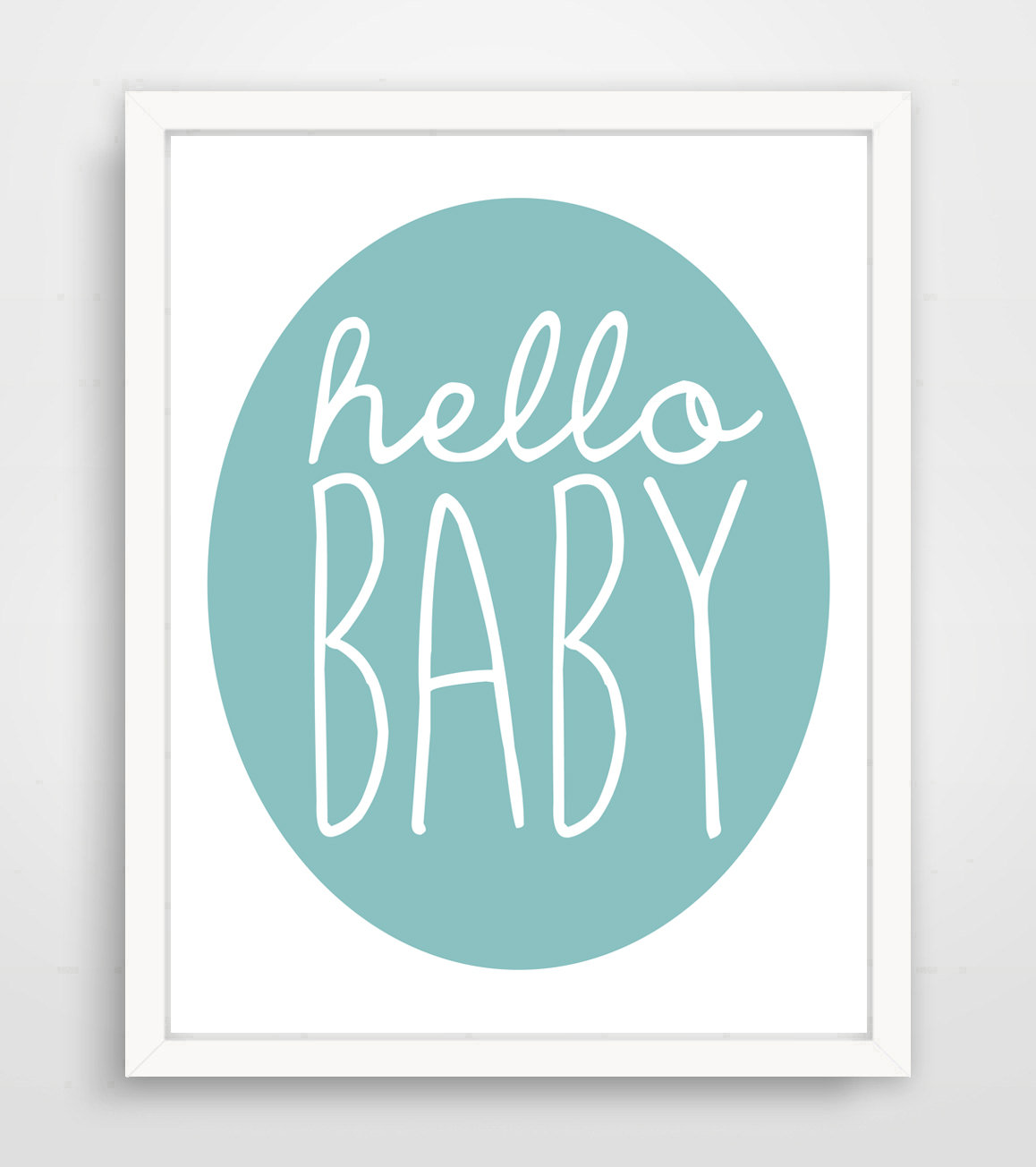 Finny and Zook Hello Baby Paper Print | Wayfair