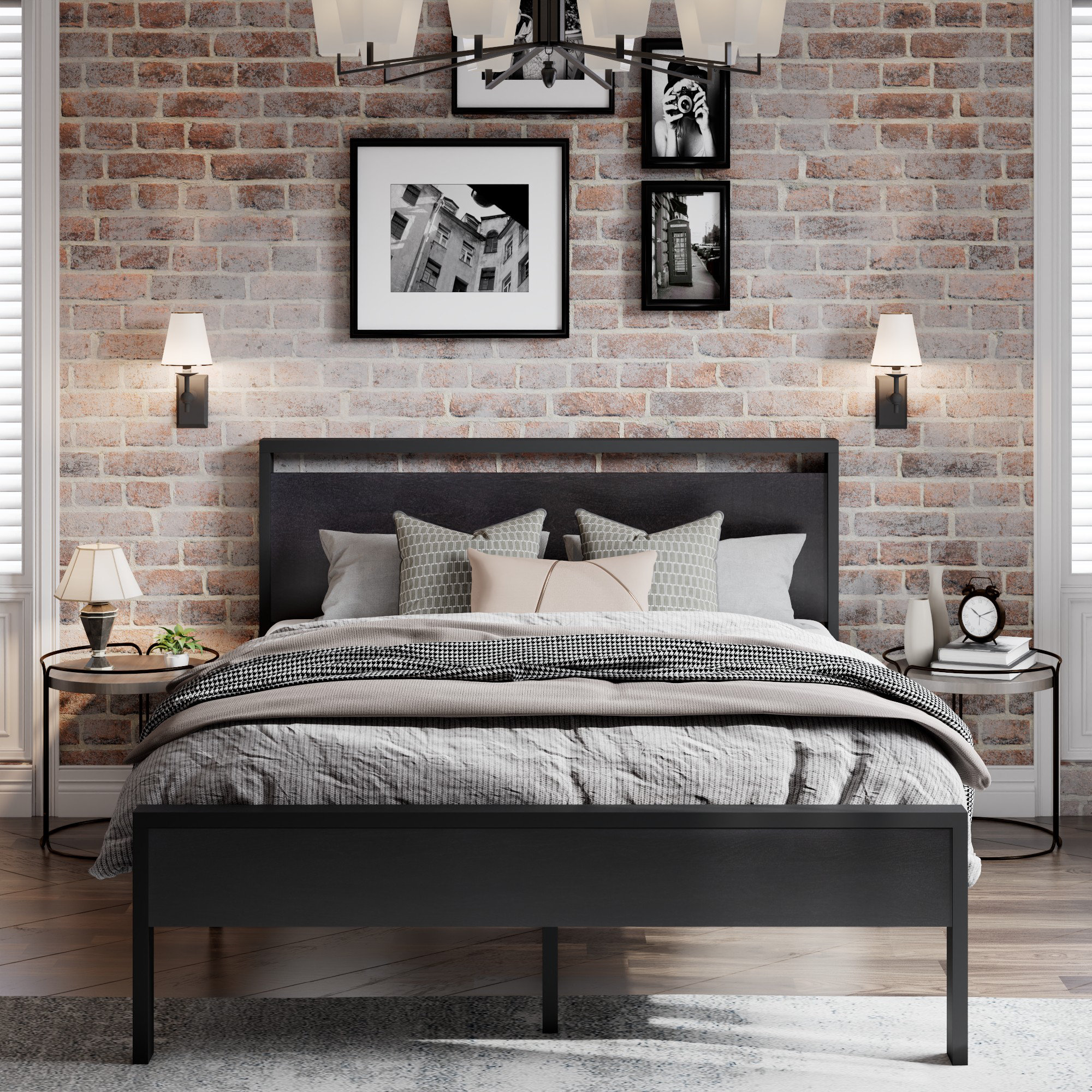 Breakwater Bay Minas Classical Metal Frame Platform Bed & Reviews | Wayfair