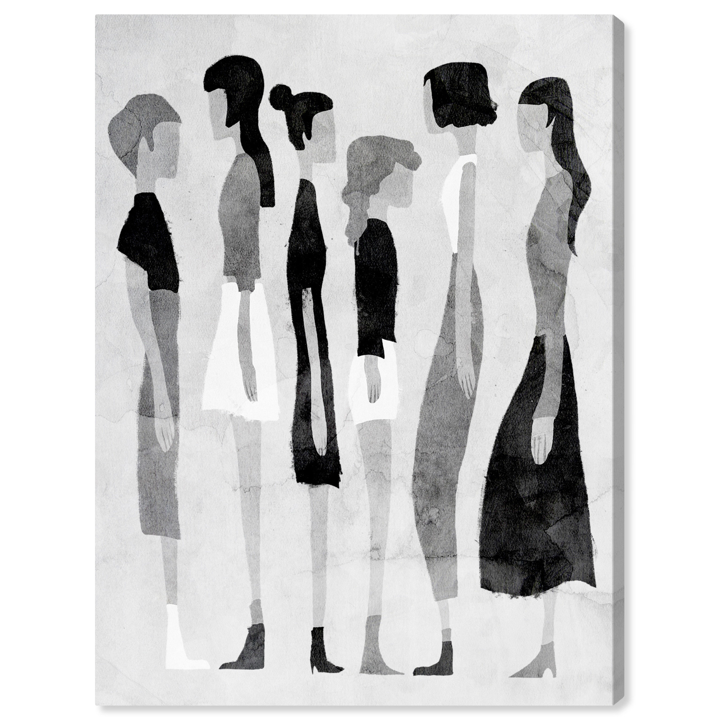 Art Remedy Fashion and Glam Greyscale Lineup Outfits - Graphic Art ...