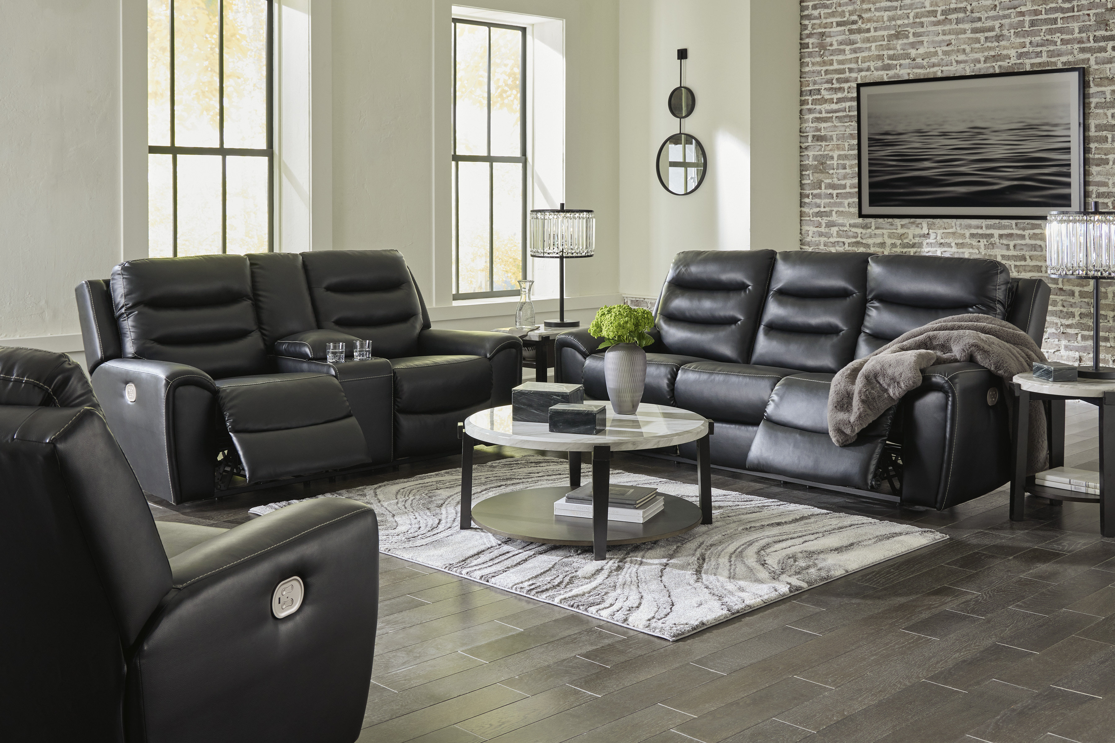 Hokku Designs Warlin Power Reclining Sofa, Loveseat and Recliner | Wayfair