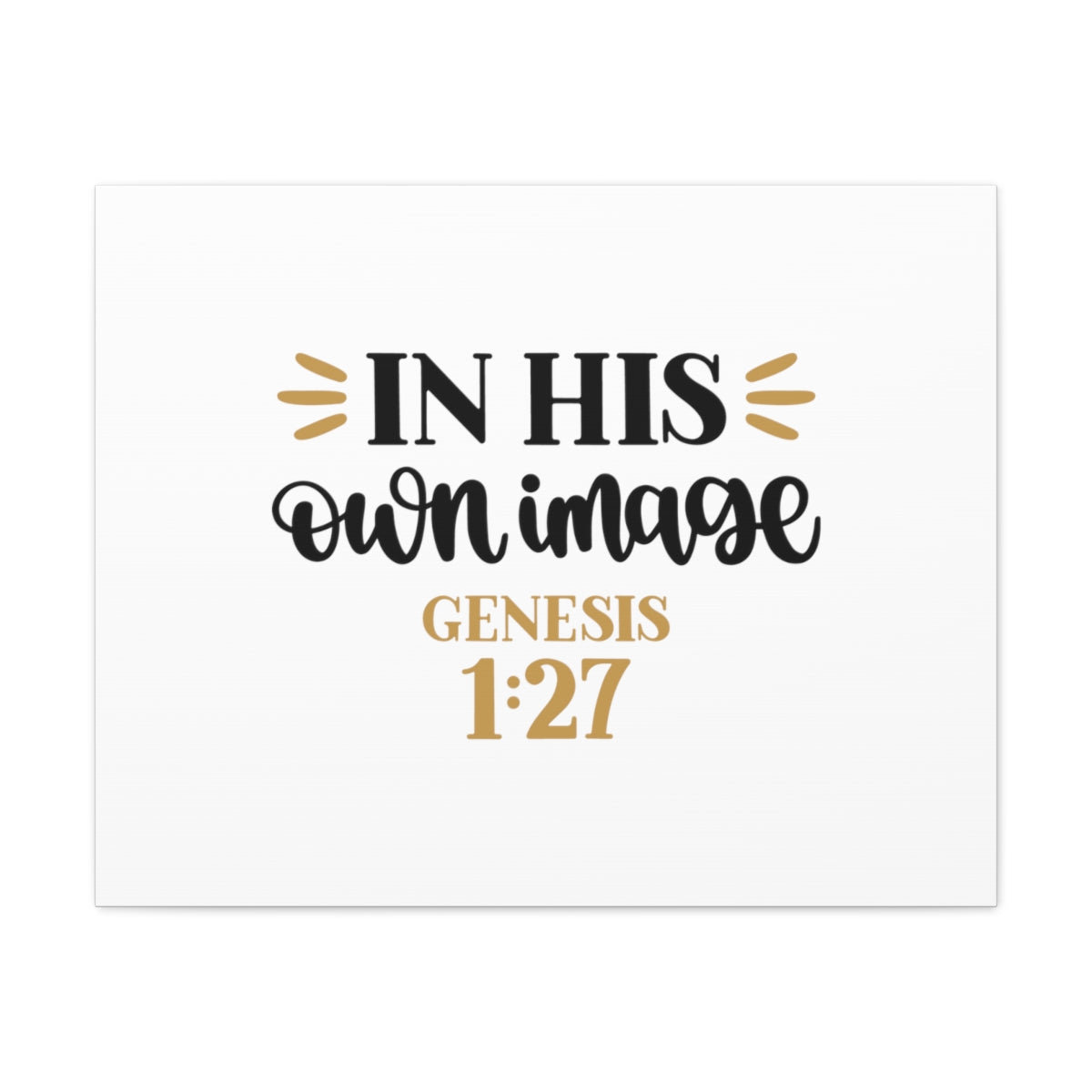 Trinx Image Genesis 1:27 Bible Verse Canvas Christian Wall Art | Wayfair