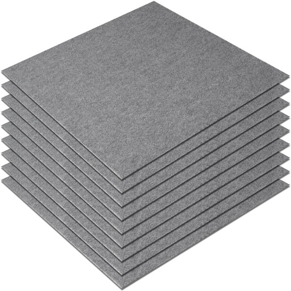 Stellweilan Tessberg 24'' W x 24'' L Textured Cut And Loop Polyester ...