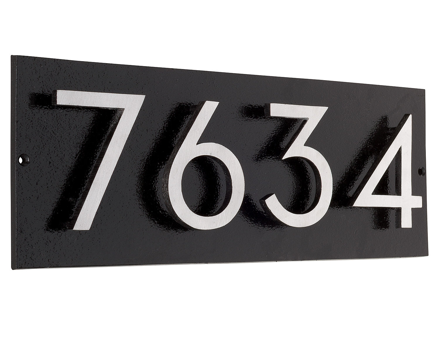 Montague Metal Products Floating Modern 4" Number Horizontal Address ...