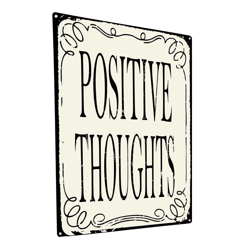 Trinx Positive Thoughts Metal Sign - Wayfair Canada
