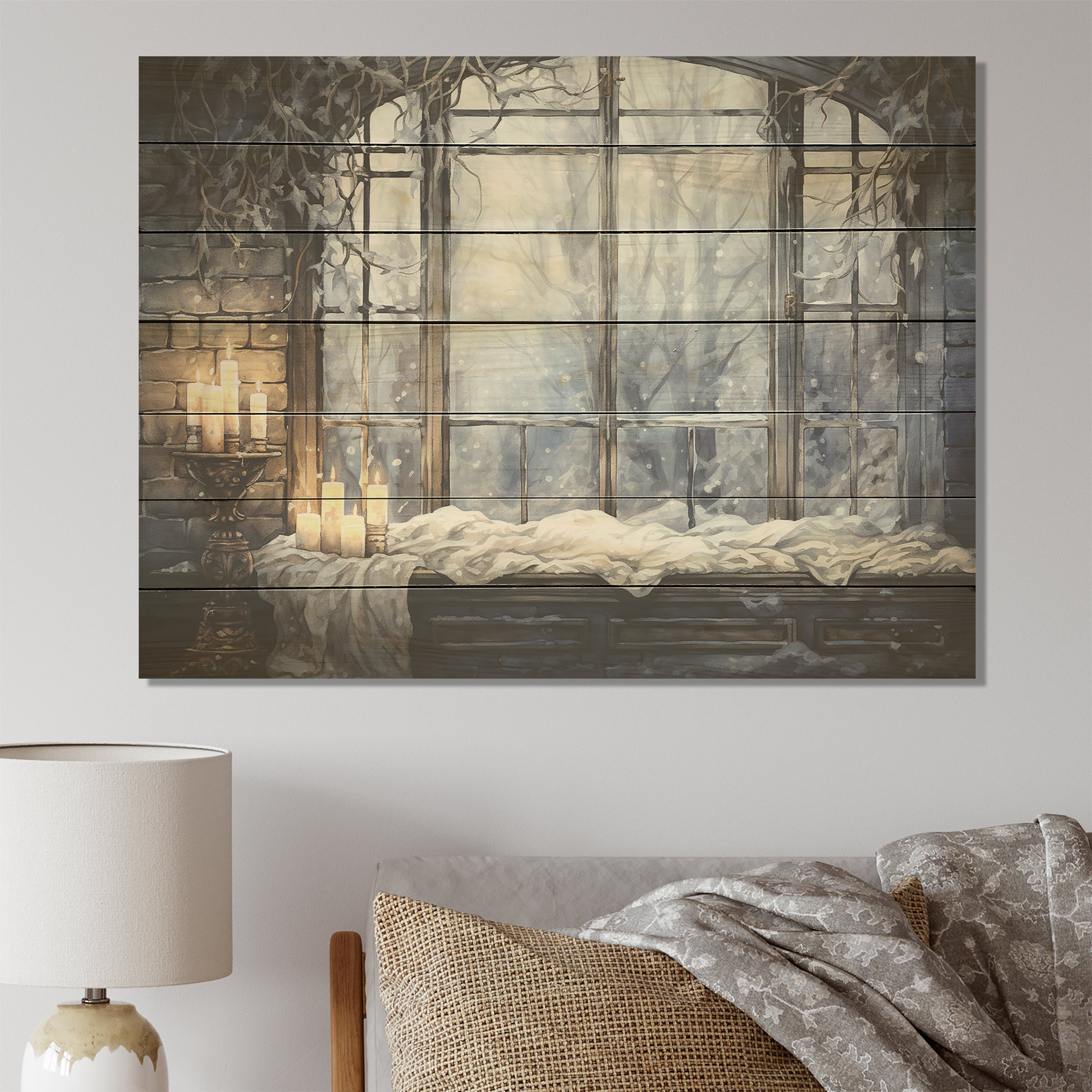 Ophelia & Co. White And Grey Antique Countryside Window Charm ...