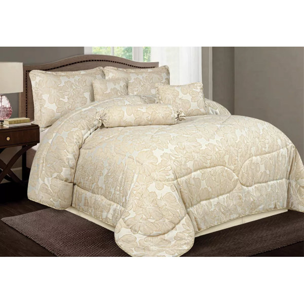 Textile Home Microfiber / Polyester Floral Bedspread with Pillow Shams ...