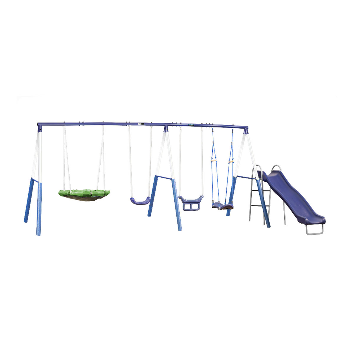 XDP Recreation Surf N Swing 5 Station Outdoor Swing and Play Set with ...