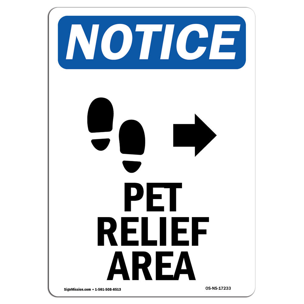 SignMission Pet Relief Area Right Sign | Wayfair