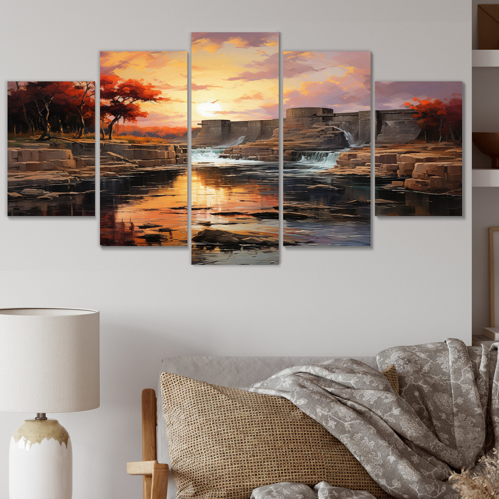 Red Barrel Studio® Neveda Canyon Scenery I - Landscapes Metal Wall Art ...