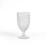 Martha Stewart Chauncey 4-Pack 14.2 oz Hobnail Handmade Glass Goblet ...