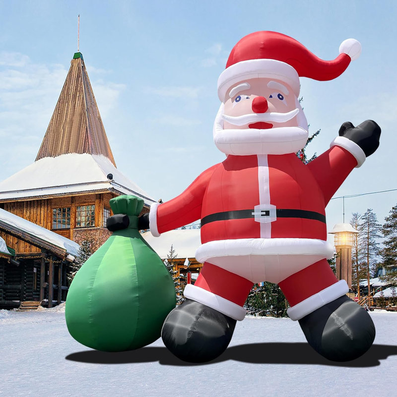 Connsann 26FT Inflatable Santa Claus with 680W Air Blower for Christmas ...