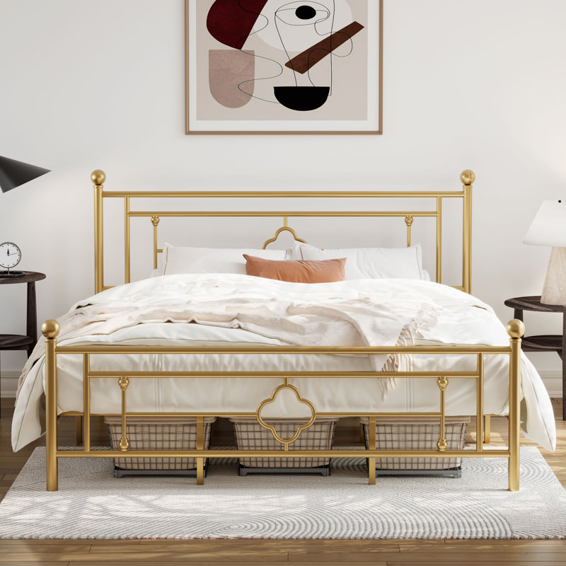 Red Barrel Studio® Eroftei Metal Open-Frame Bed & Reviews | Wayfair