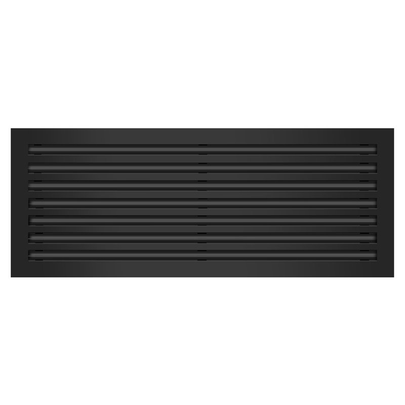Texas Buildmart BUILDMART - 36x14 Black Modern AC Vent Cover - Standard ...