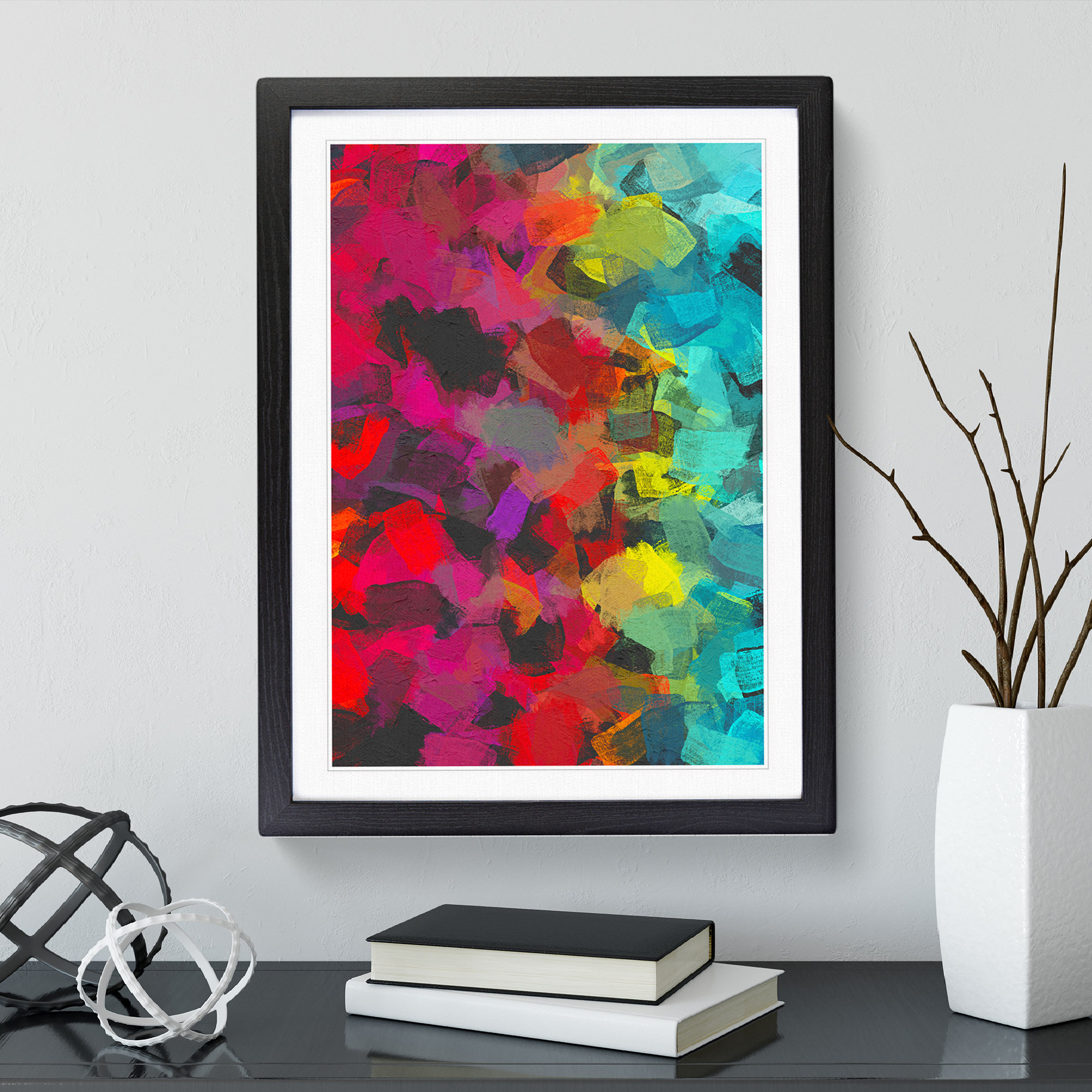 Metro Lane Defenders of the Sun Abstract - Picture Frame Painting ...